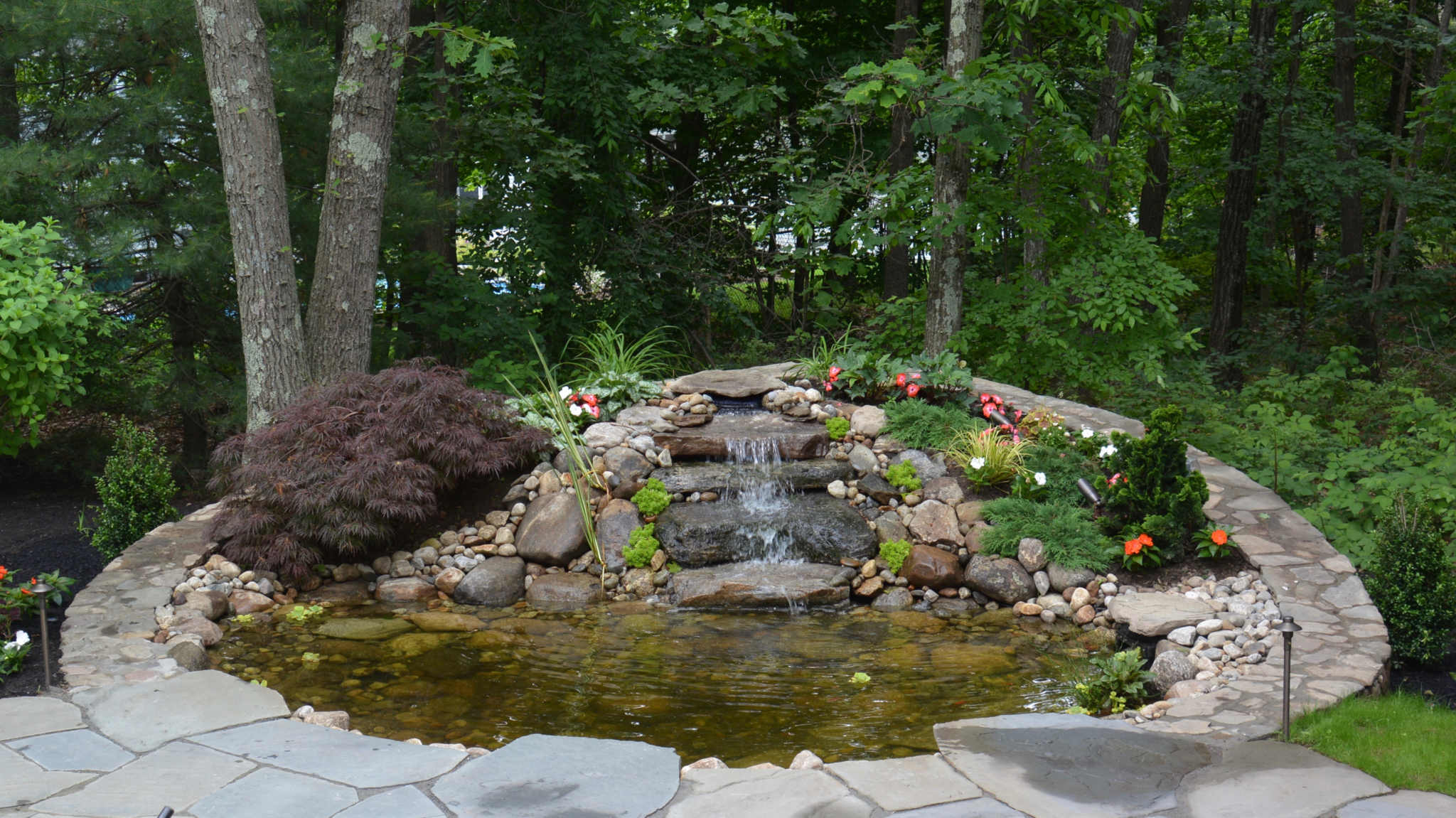 Water Falls, Sprinkler Systems and Ponds - Perennial Landscape ...